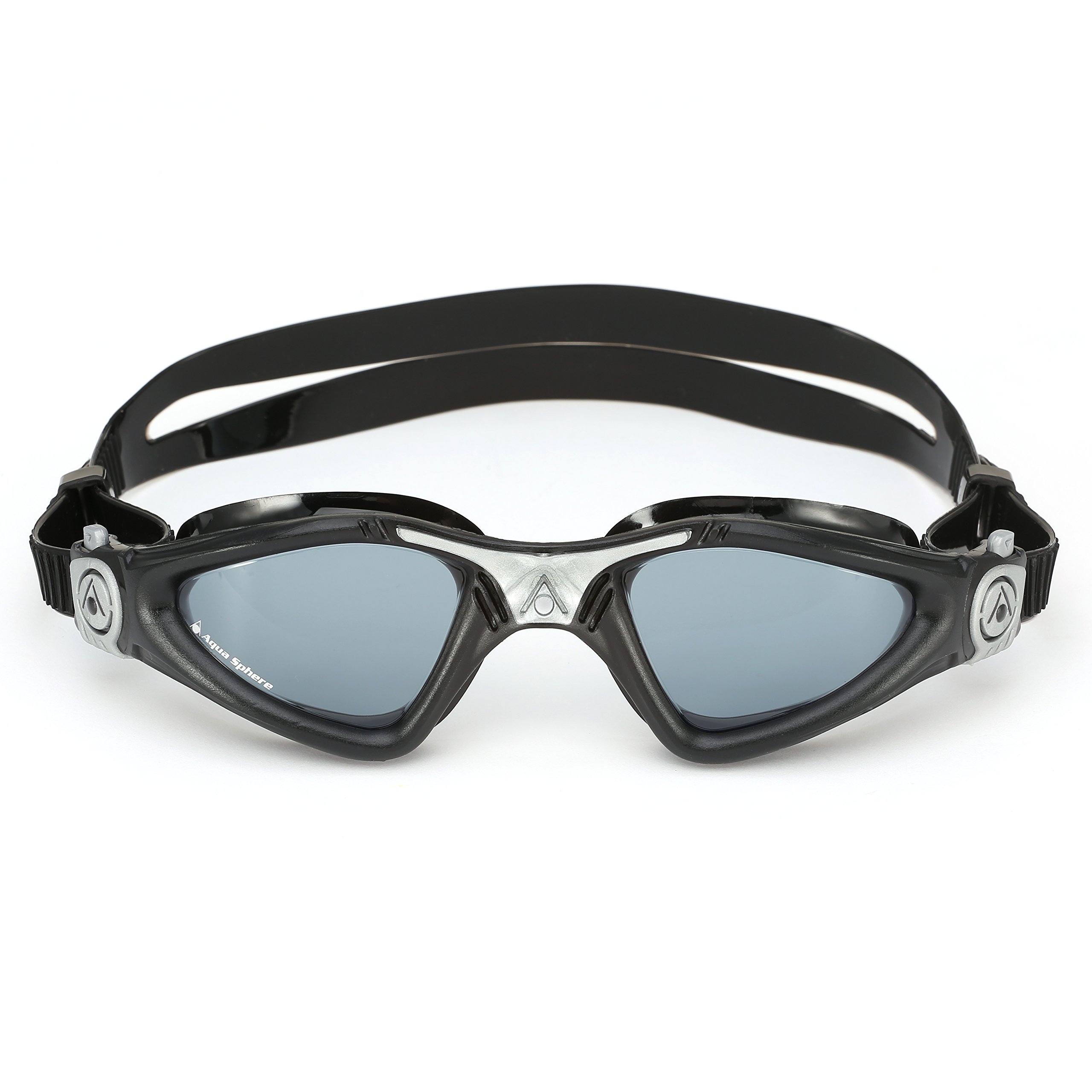 Aqua Sphere Kayenne Swim Goggles with Smoke Lens (Black/Silver)