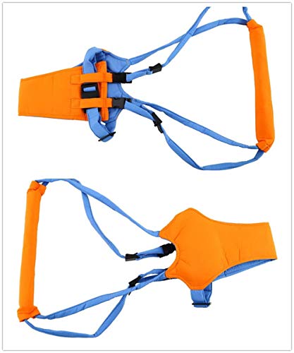 Toddler Baby Walking Harness Assistant Belt Kids Handheld Learning Walk Helper Support Trainer Tool (Baby Walking Harness - Blue Orange, 6-14 Months)