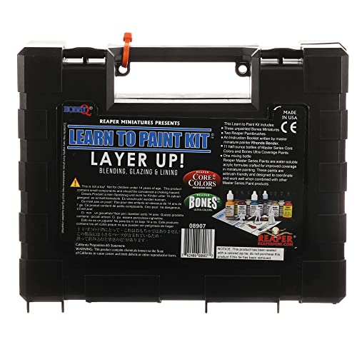 Reaper: 08907 - Learn to Paint: Layer Up! Bones Paint Set