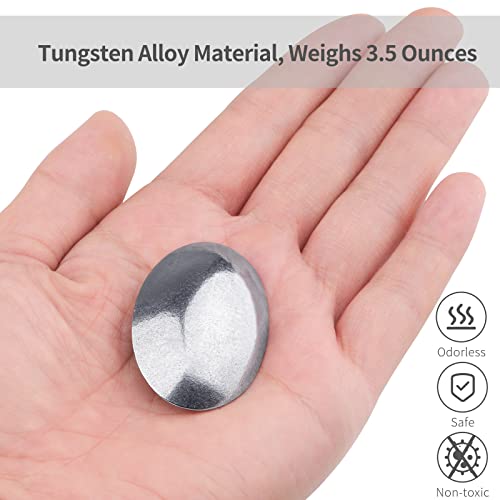 Aneco 3.5 Ounces Tungsten Canopy Weight Tungsten Weights Incremental Wood Car Canopy Weights Compatible with Pinewood Car Derby Weights