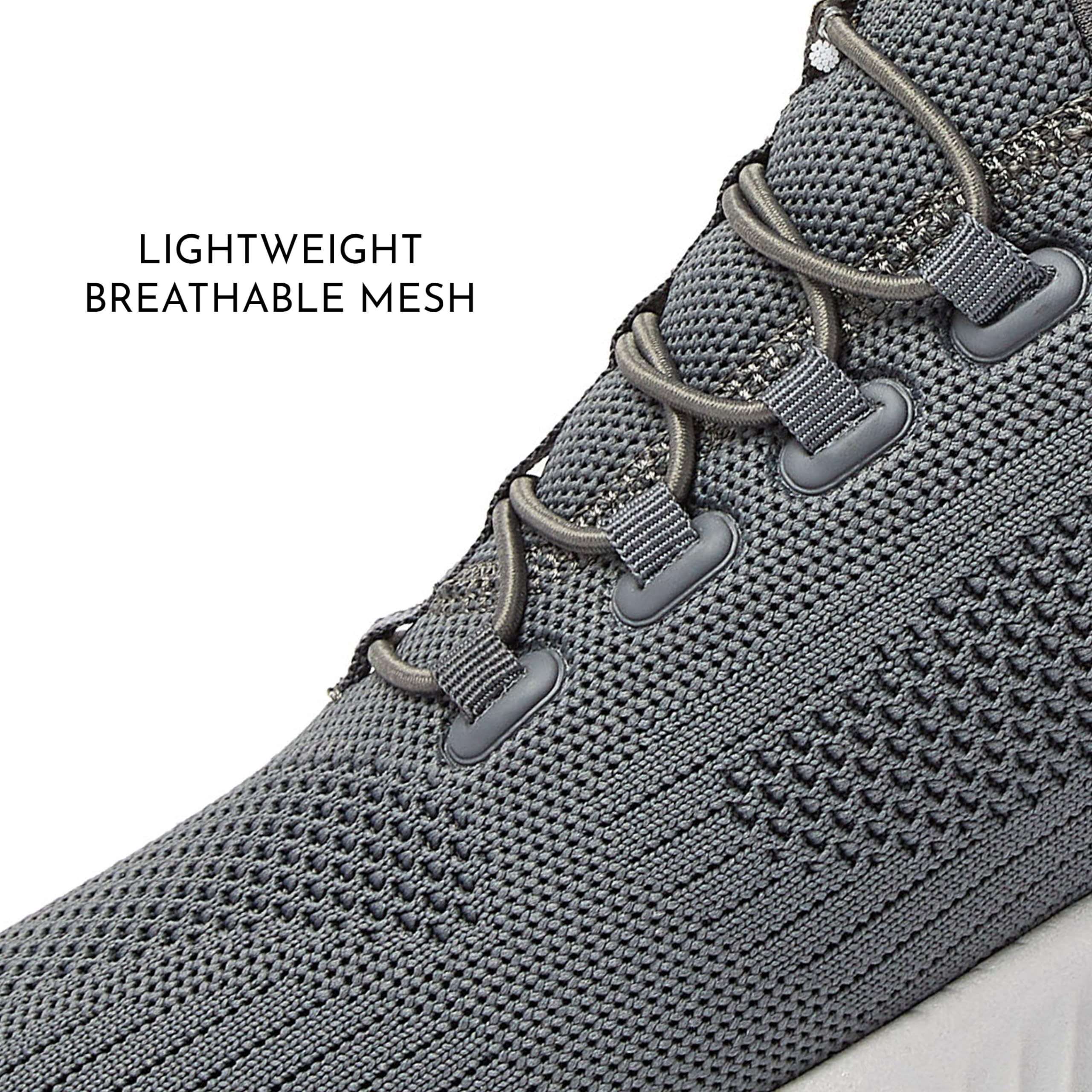 Avia Air Slip On Shoes for Men - Casual Comfortable Athletic Tennis Walking Sneakers for Men with Memory Foam - Dark Grey, 11.5 Extra Wide