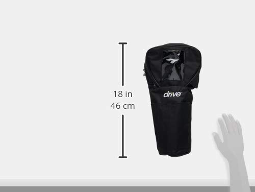 Drive Medical OP-150T Oxygen Cylinder Carry Bag, Black, Horizontal Bag