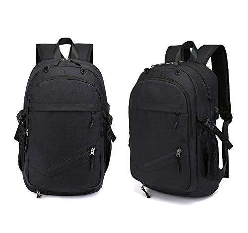 adorence Basketball Backpack with Ball Compartment(Ball Net, Water Resist) Soccer Bag/Volleyball Backpack- Black