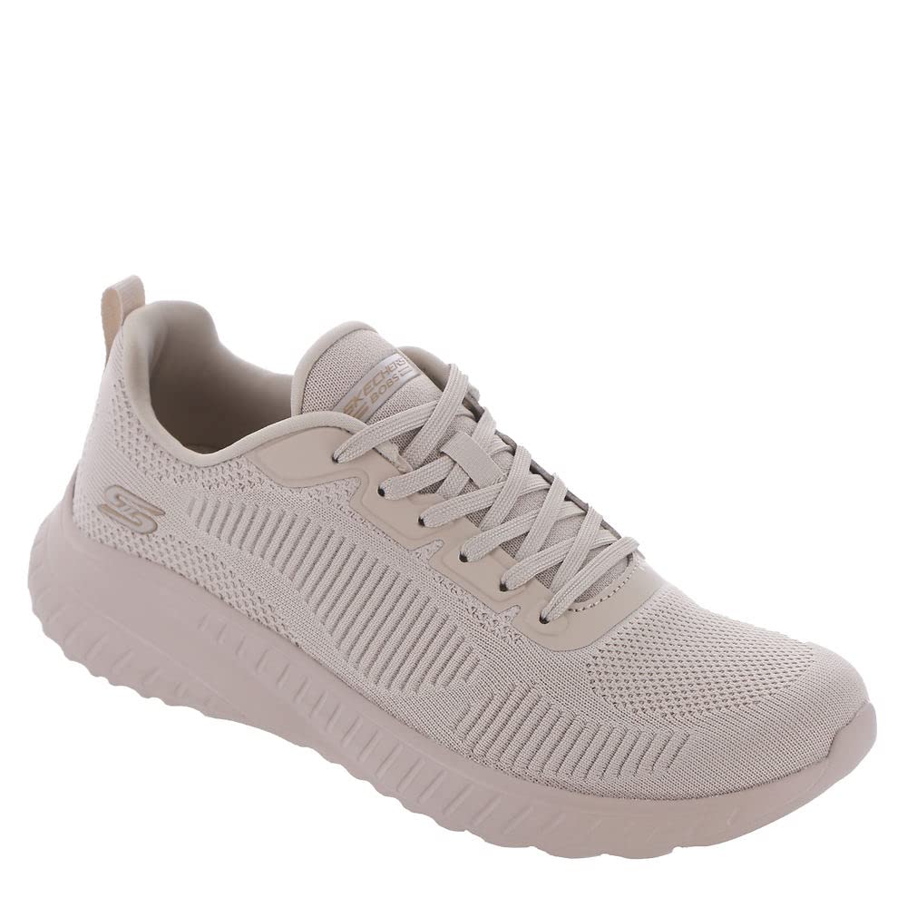 Skechers Women's Bobs Squad Chaos β Face Off Sneaker, Nude, 7.5