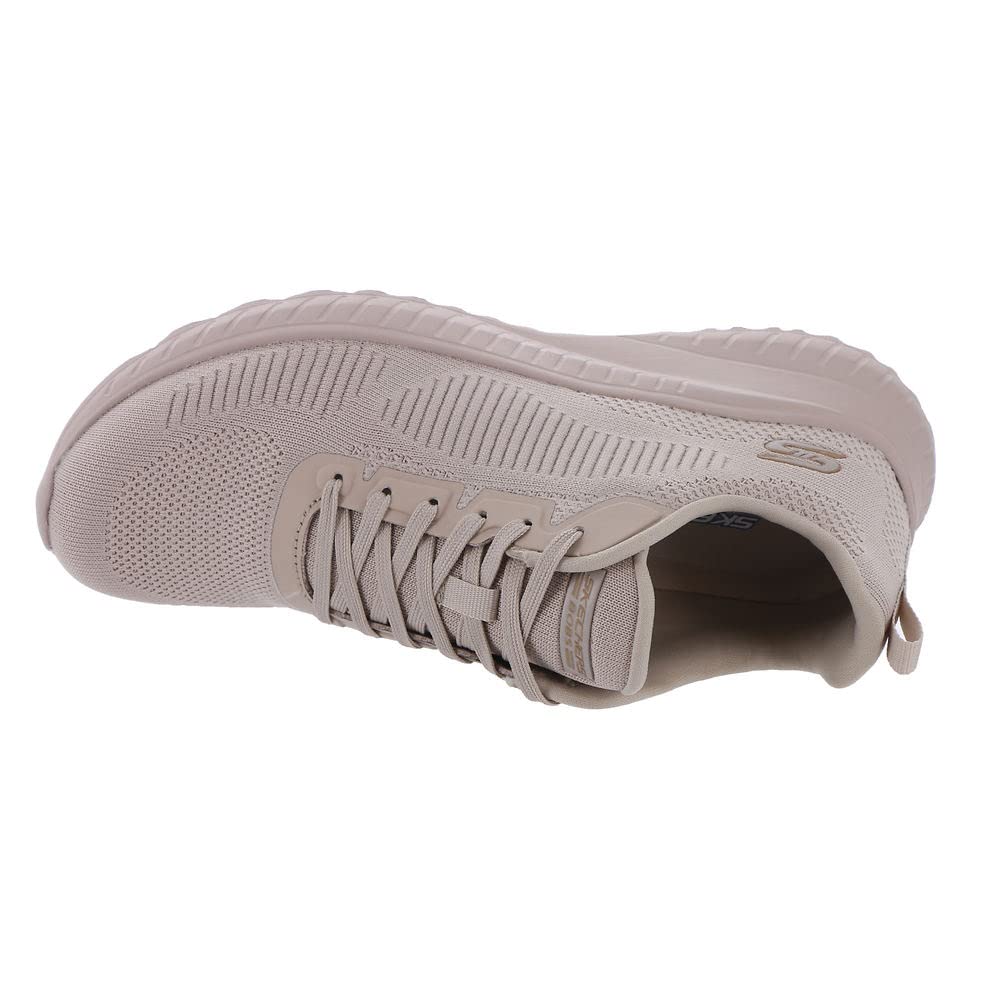 Skechers Women's Bobs Squad Chaos β Face Off Sneaker, Nude, 7.5