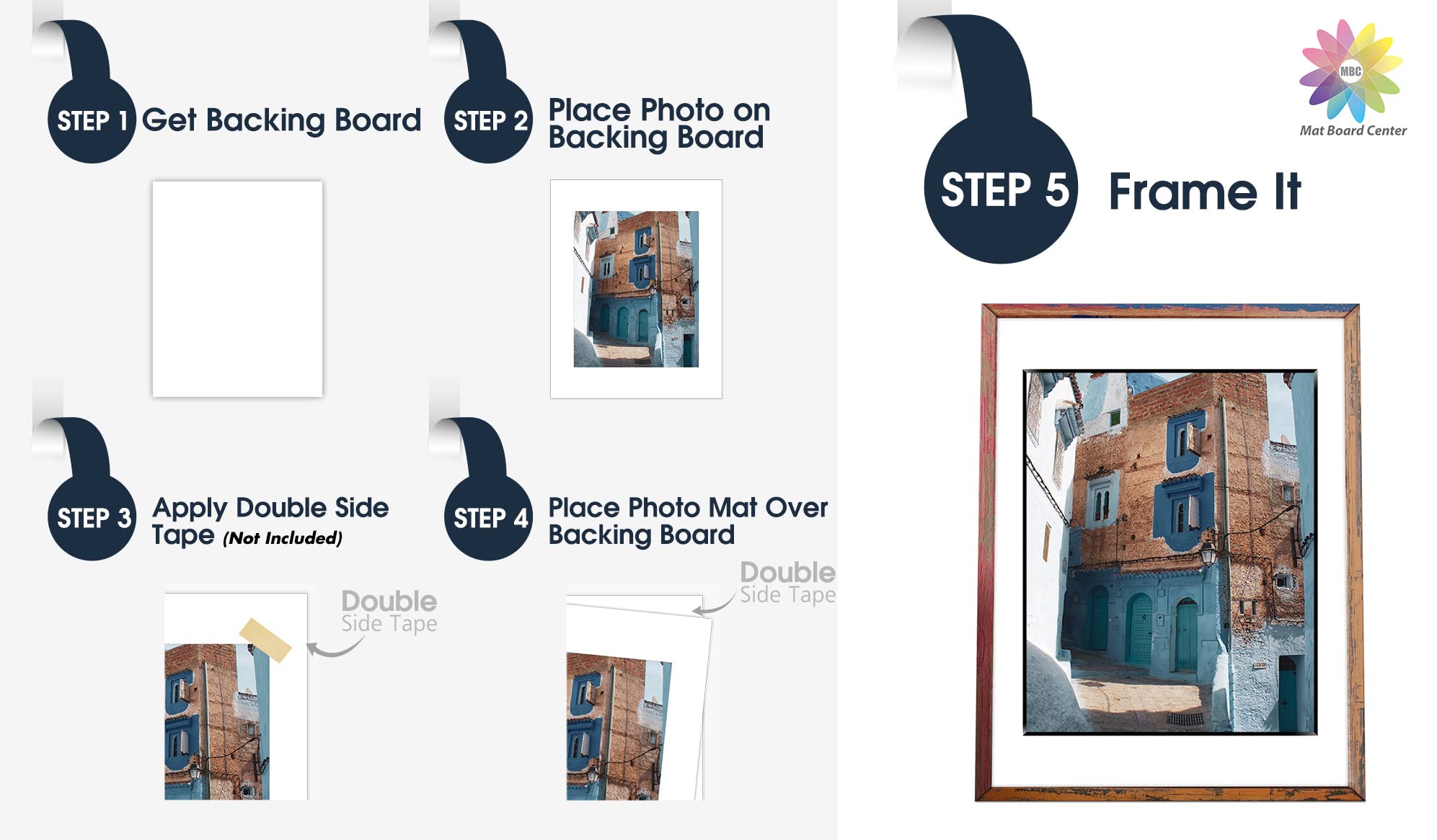 Mat Board Center, 10 Pack 5x7 White Backing Boards, Cardboard for Arts, Prints, Frames, Photos and More