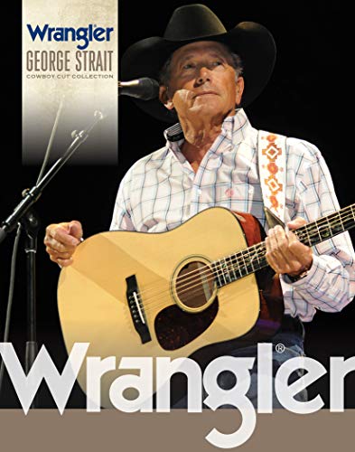 Wrangler Men's Western George Strait One Pocket Button Long Sleeve Woven Shirt,Flat Black,XXL