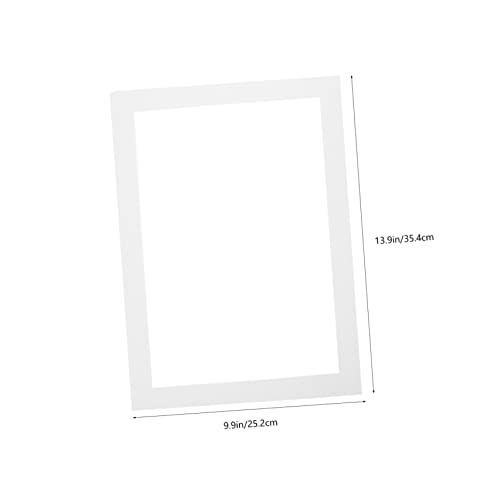 Didiseaon 10pcs Photo Frame Lining Cardstock Photo Frame Matting for Picture Frames Photo Frame Mats Picture Frame Mats Picture Matting Photo Backing Board Core White Paper Matte Cutting Mat