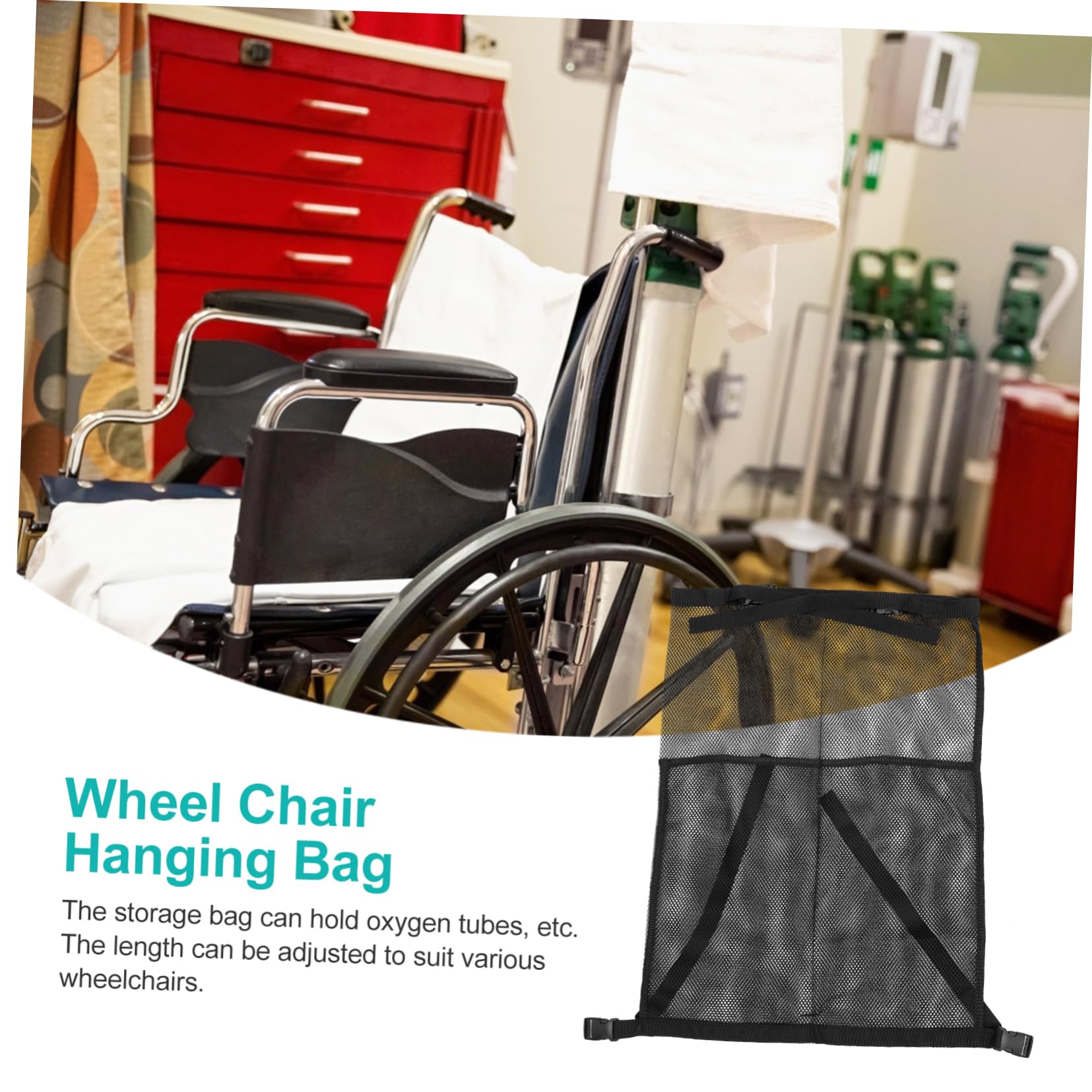 Alipis 3 Pcs Oxygen Cylinder Back Bag Stroller Storage Pouch Stroller Organizer Bag Wheelchair Hanging Bag Wheelchair Storage Pouch Universal Outdoor 1680d Oxford Cloth Backpack Bag
