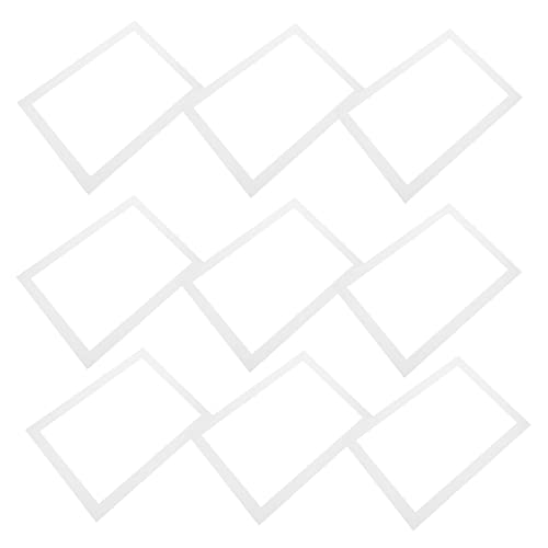 Didiseaon 10pcs Photo Frame Lining Cardstock Photo Frame Matting for Picture Frames Photo Frame Mats Picture Frame Mats Picture Matting Photo Backing Board Core White Paper Matte Cutting Mat