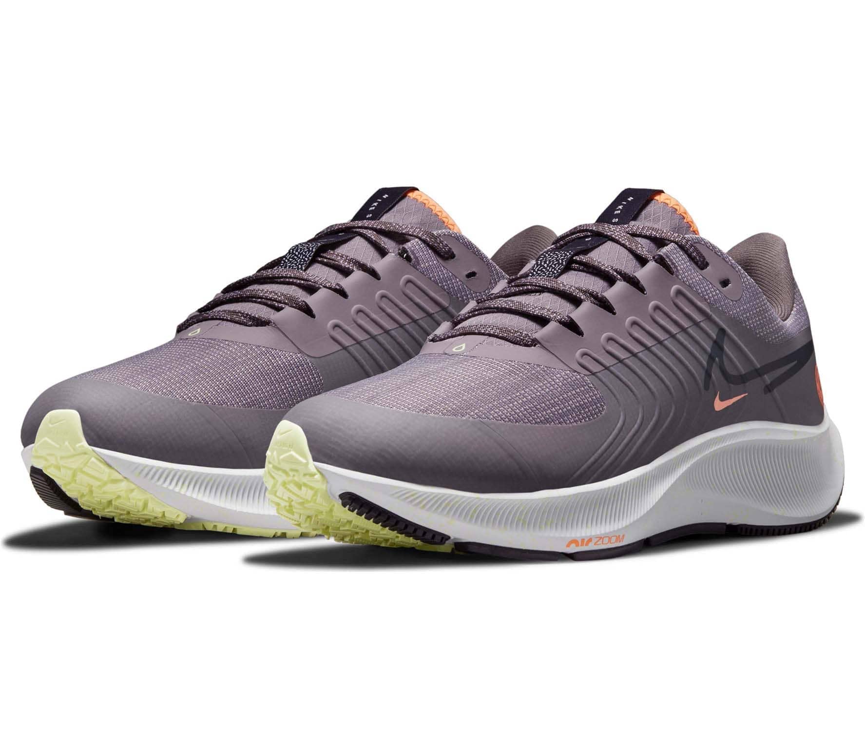 Nike Women's Pegasus 38 Shield Running Shoes, Purple Smoke/Cave Purple, 12