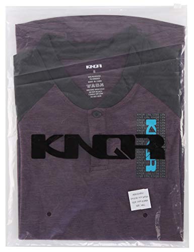 KNQR Men's Performance Lightweight Vintage Quick Dry Athletic Active Outdoor Hiking Henley T-Shirts Military/Black Carbon XXL