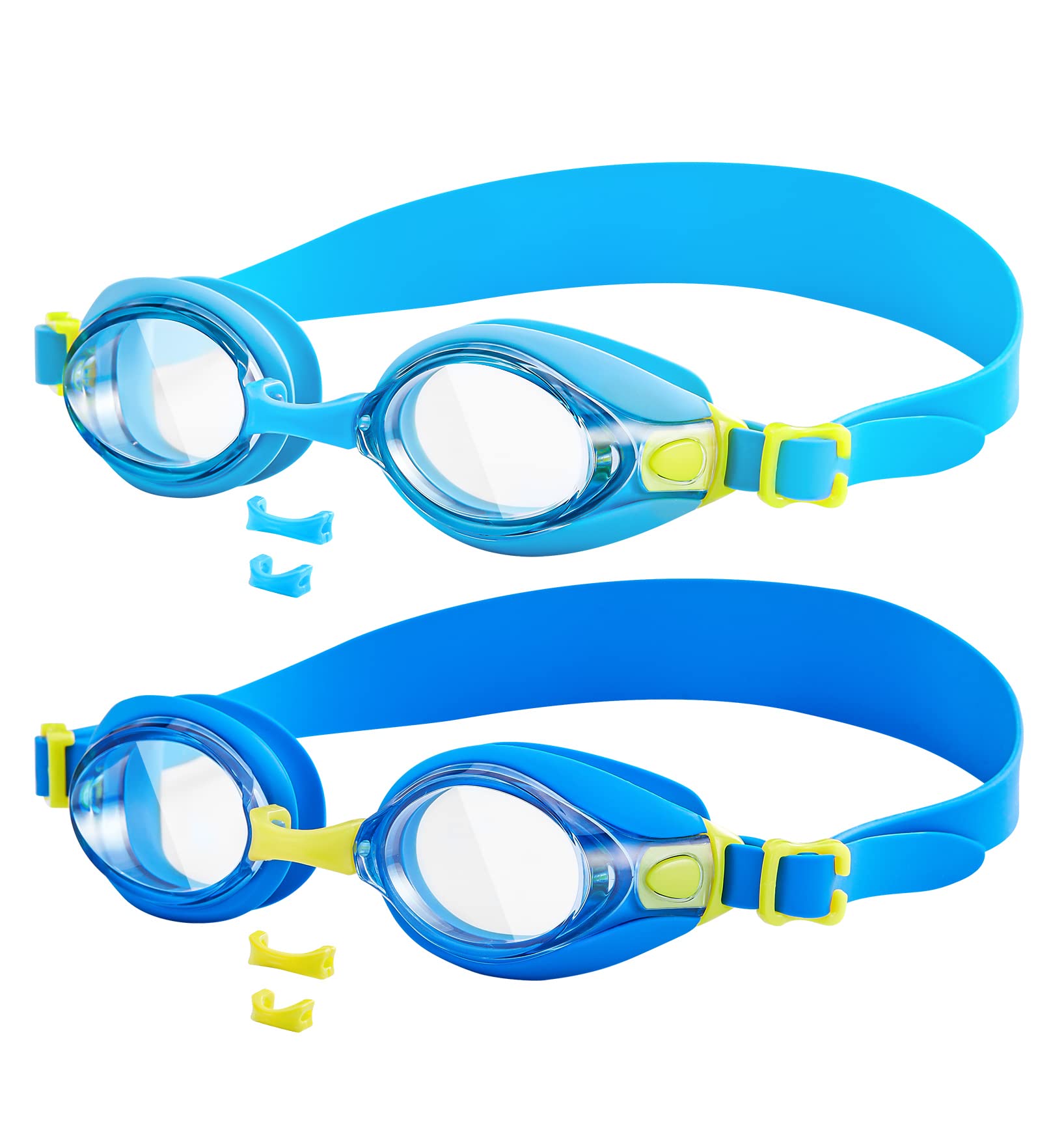 Aegend Kids Swim Goggles (2 Pack) for children/Toddler/Boys/Girls/Youth, No Leaking Waterproof Swimming Goggles for Kids Aged 4-14