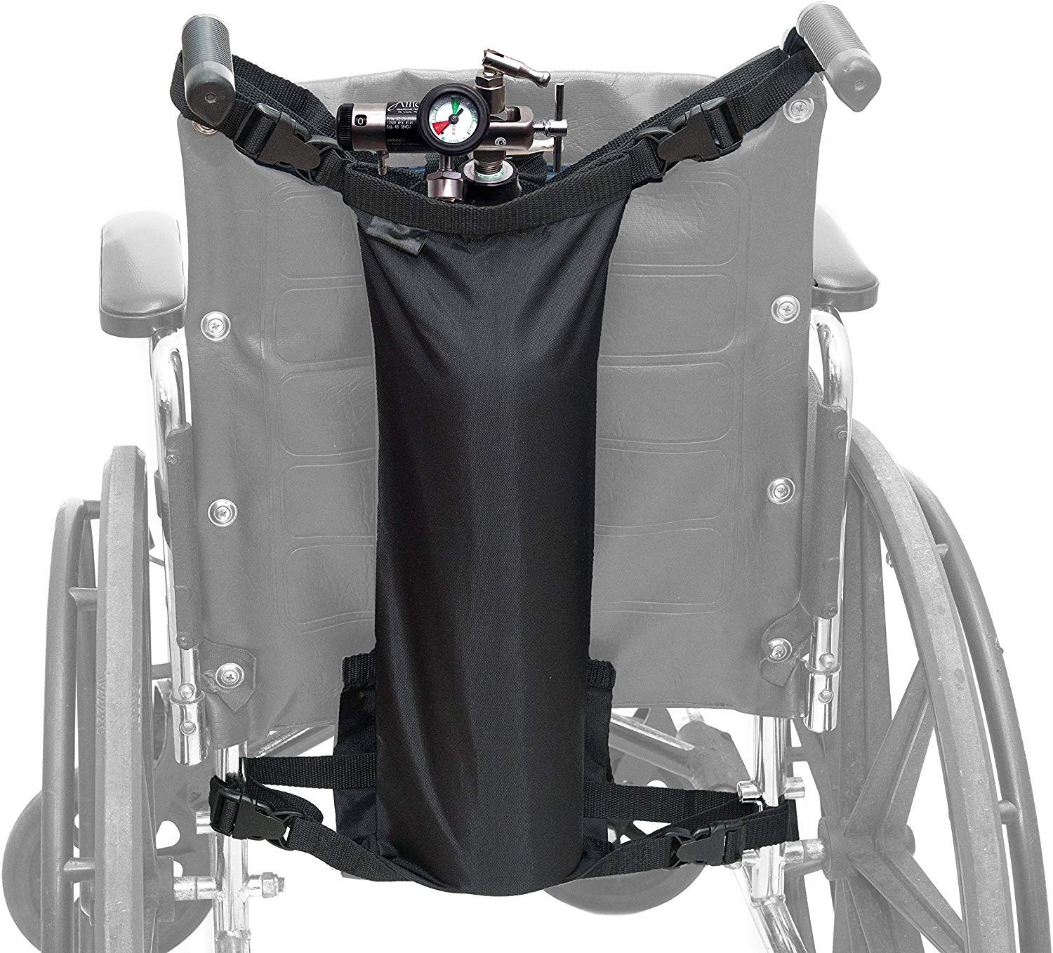 MHKGIOA Xygen Cylinder Bag - Oxygen Backpack Holder for Wheelchair & Walker - Portable Oxygen Tank Bag for D and E Cylinders Bottle