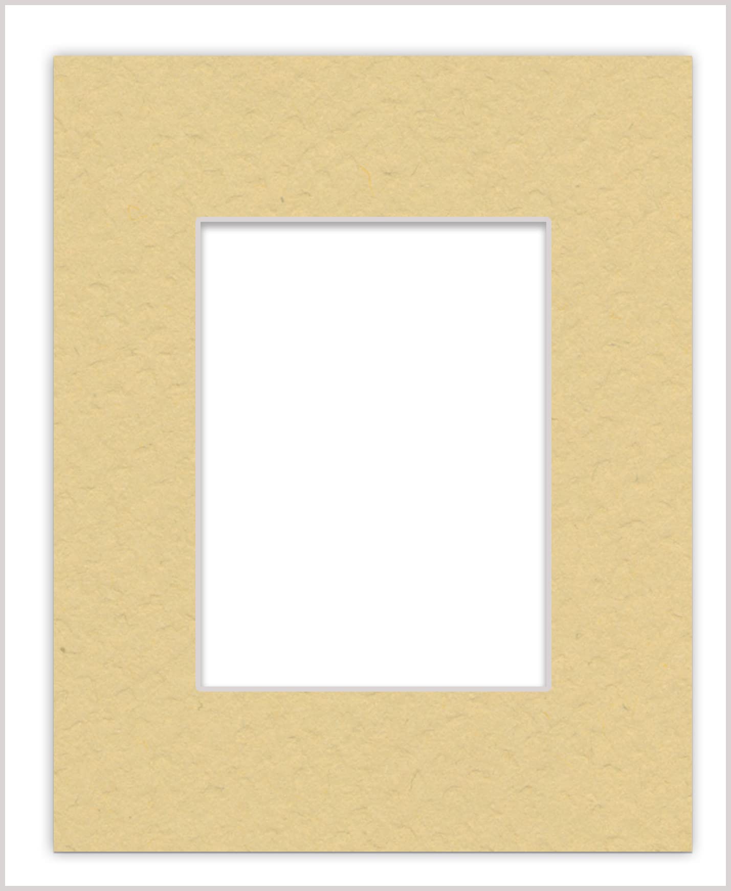12x18 Mat Bevel Cut for 11x17 Photos - Acid Free Marzipan Beige Precut Matboard with Backing Board and Crystal Clear, Self Seal Photo Mat Bag - for Pictures, Photos, Framing - 4-ply Thickness