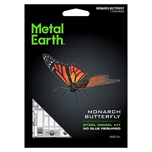 Metal Earth Fascinations Monarch Butterfly 3D Metal Model Kit