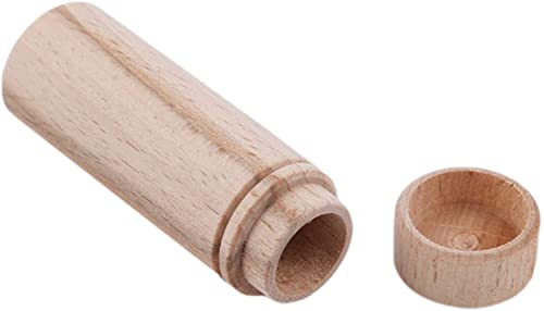 U-M PULABOWooden Needles Holder Tube Hand Sewing Needles Storage Tube for Storing All Kinds of Fine Needles Attractive Processed