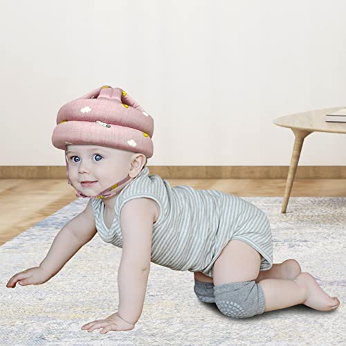 Ocanoiy Baby Walking Harness Handheld Baby Walker Assistant Belt Baby Head Protector Baby Helmet for Crawling Walking Baby Knee Pads