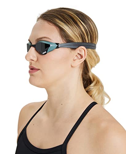 Arena Unisex Cobra Core Swim Goggles for Men and Women No Leak No Fog Max Comfort Standard Mirror Lens, Yellow Copper/Black