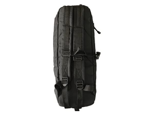 Oxygen Tank Backpack for D Cylinders, Black Oxford Cloth Portable Oxygen Bag with Padded Shoulder Straps and Sternum Strap, Integrated Tubing Port for Tubing Connection, Oxygen Tank Holder