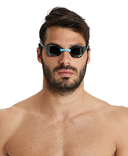 Arena Unisex Cobra Core Swim Goggles for Men and Women No Leak No Fog Max Comfort Standard Mirror Lens, Yellow Copper/Black