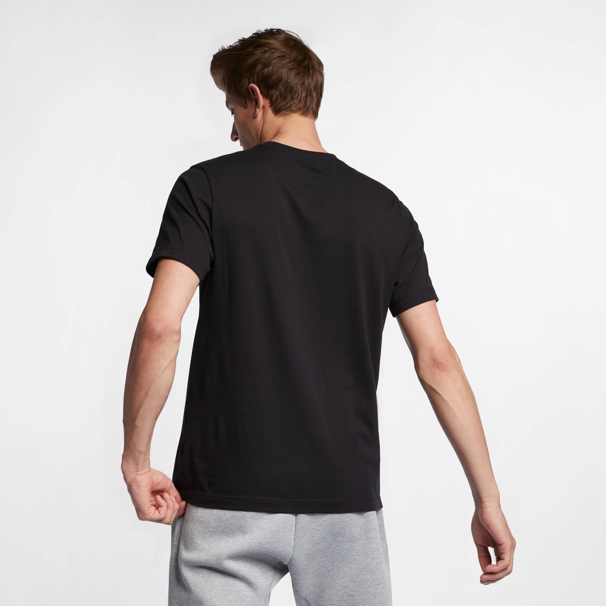 Nike Men's Sportswear Tee Just Do It Swoosh, Black/White, X-Large