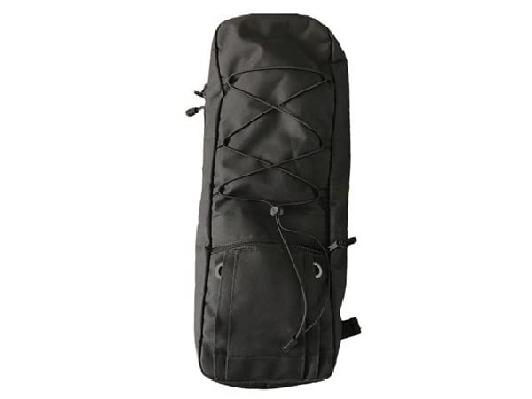 Oxygen Tank Backpack for D Cylinders, Black Oxford Cloth Portable Oxygen Bag with Padded Shoulder Straps and Sternum Strap, Integrated Tubing Port for Tubing Connection, Oxygen Tank Holder