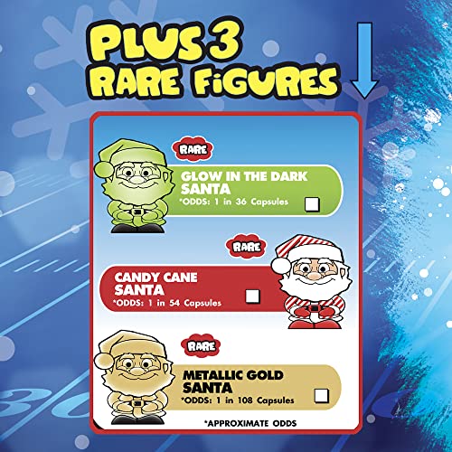 Party Animal Jumbo Santa Squeezy Surprise! One (1) Giant Capsule SqueezyMates NFL Series 1 Figure, Multicolor, 4 inch Tall