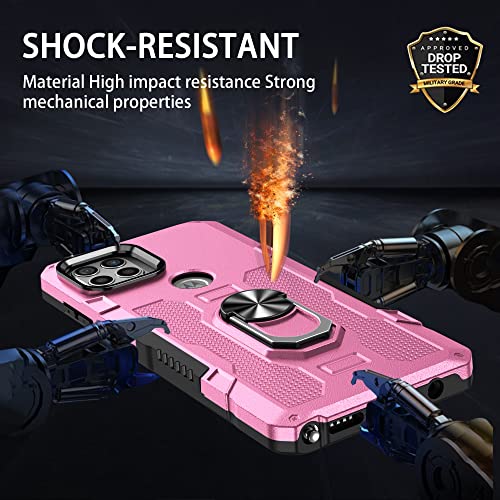 Mobile Phone Case Bag Full Protective Case for Infinix Smart5 Case,Heavy Duty Hybrid Shockproof Protective Case with [360° Rotatable Kickstand] TPU Bumper Drop Protective Covers Back Cover Case