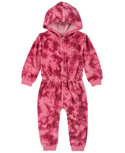 Juicy Couture Baby Girls Coverall Baby and Toddler Layette Set, Cashmere Rose/Berry Red, 12M US