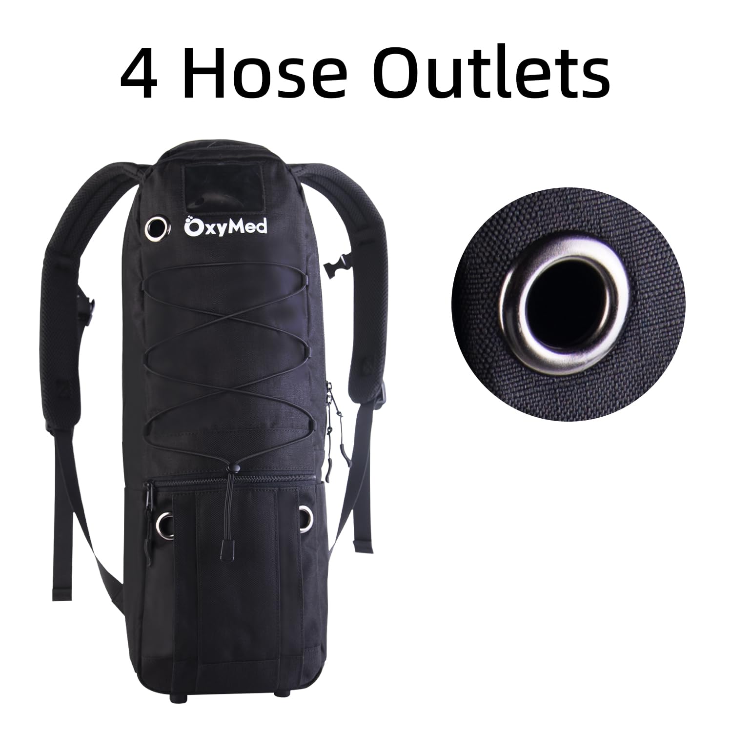 Portable Oxygen Tank Backpack O2 Cylinder Carrying Bag Oxygen Tank Holder for Size M2, M4, ML6, M9, M6, MD(Black)