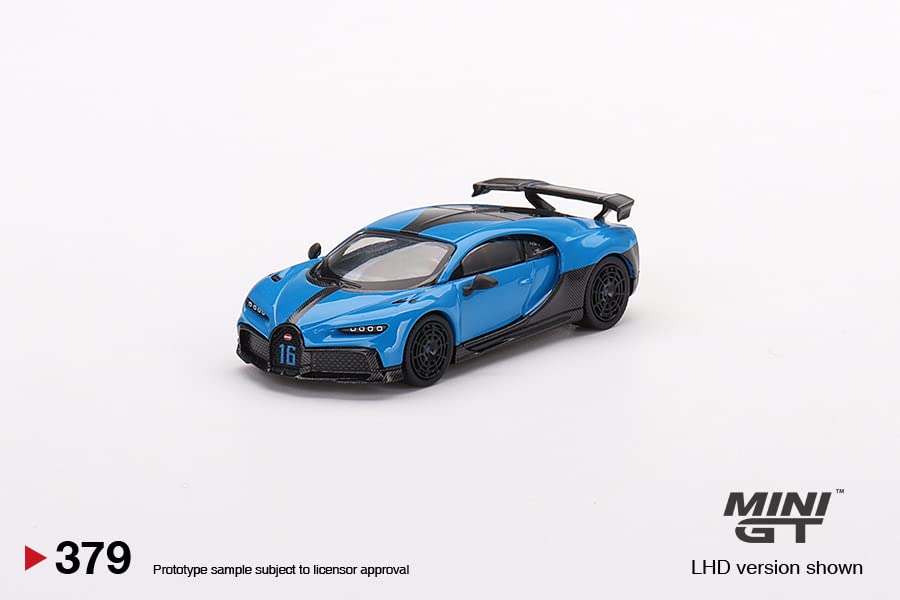 Bugatti Chiron Pur Sport Blue 1/64 Diecast Model Car by True Scale Miniatures MGT00379