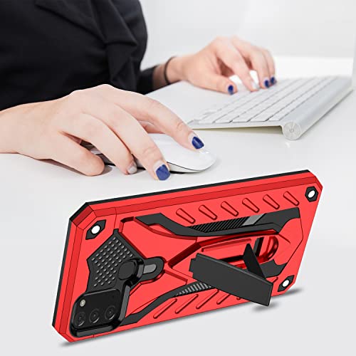 Ultra Slim Case Compatible with Infinix Smart 5/Hot 10 Lite, PU Full Body Hybrid Case + TPU Two Layer Strong Military Grade Dustproof Protective Cover Shockproof