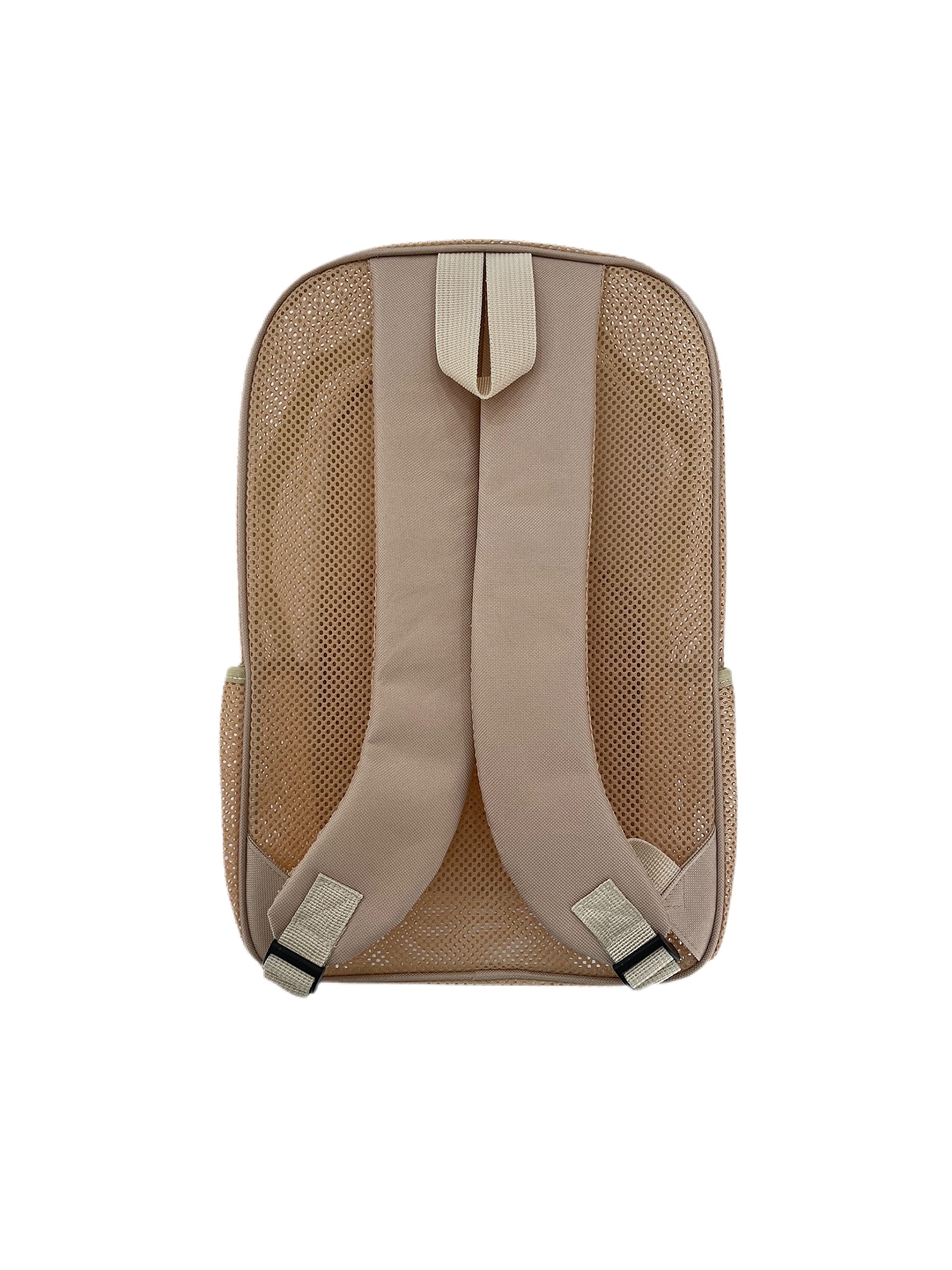 Mesh Swimming Pool Backpack (Tan)