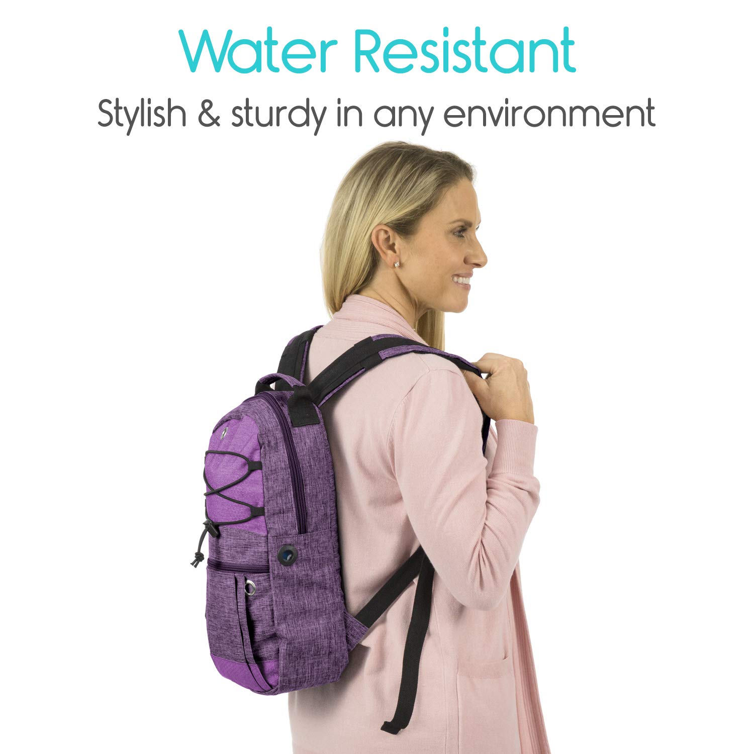 Vive Oxygen Tank Holder Bag - Portable Cylinder Backpack for Wheelchair & Walker - Adjustable Tank Carrying Accessories Bag for Shoulder, Rollator Walker, Scooter, Travel - Fits A, B, C, M2, ML6, M7