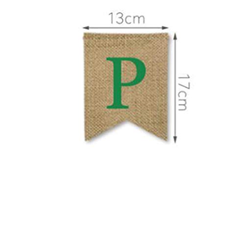 Amosfun Happy St. Patricks Day Burlap Banner St Patricks Day Bunting Garland Banner St. Patricks Day Party Favors Pull Flags Party Decorations 1PCS