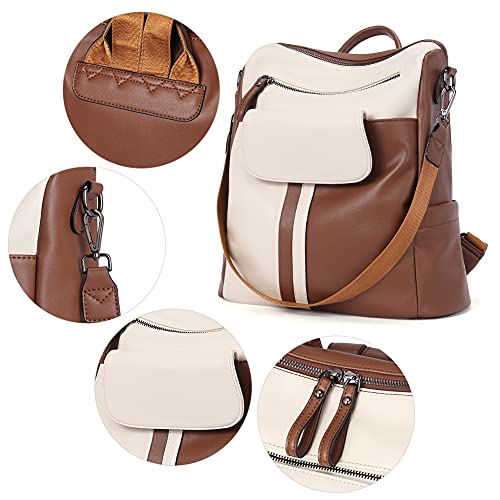 CLUCI Backpack Purse for Women Large Leather Travel Convertible Fashion Designer Ladies Purse