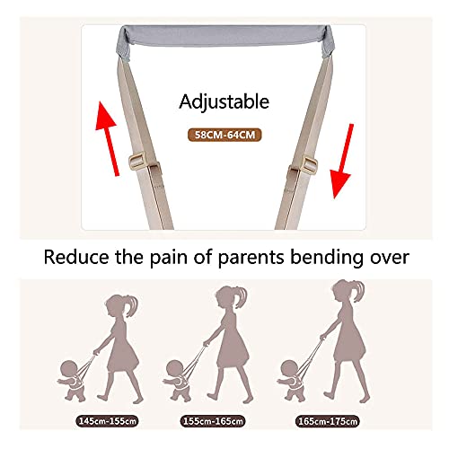 Baby Walking Harness and Safety Helmet,Baby Walker Toddler Walking Assistant,Adjustable Handheld Stand Up and Walking Learning Leash Kids Safety Breathable Walking Harness Walker for Baby 7-24 Months