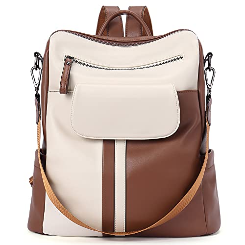 CLUCI Backpack Purse for Women Large Leather Travel Convertible Fashion Designer Ladies Purse