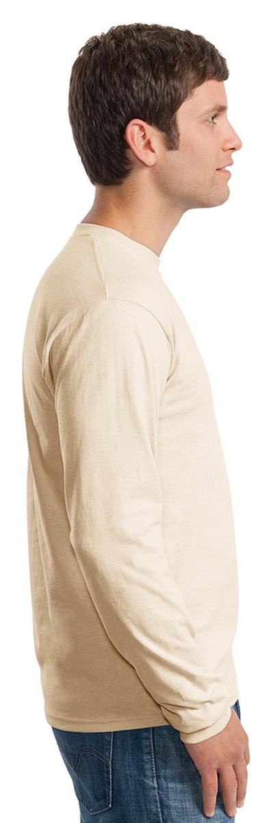 Gildan Men's Ultra Cotton Long Sleeve T-Shirt, Style G2400, Safety Green, Large