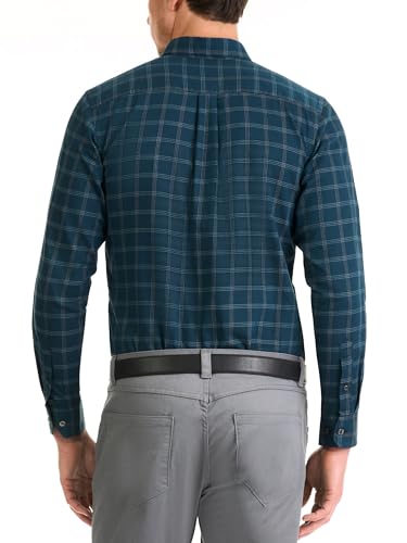 Van Heusen Men's Wrinkle Free Long Sleeve Button Down Shirt, Turquoise Seabed, XX-Large