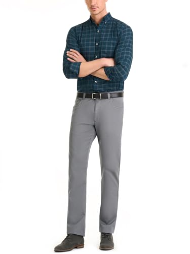 Van Heusen Men's Wrinkle Free Long Sleeve Button Down Shirt, Turquoise Seabed, XX-Large