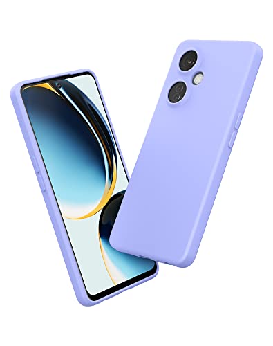 Foluu Silicone Case for OnePlus Nord N30 5G, Liquid Gel Rubber Case with Soft Microfiber Lining Cushion Slim Hard Shell Shockproof Protective Cover for OnePlus Nord N30 5G 2023 (Purple)