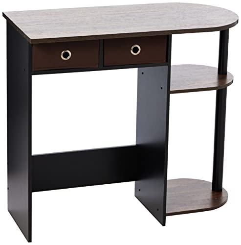 Furinno Laptop Desk/Table and 3-Tier End Table Bundle
