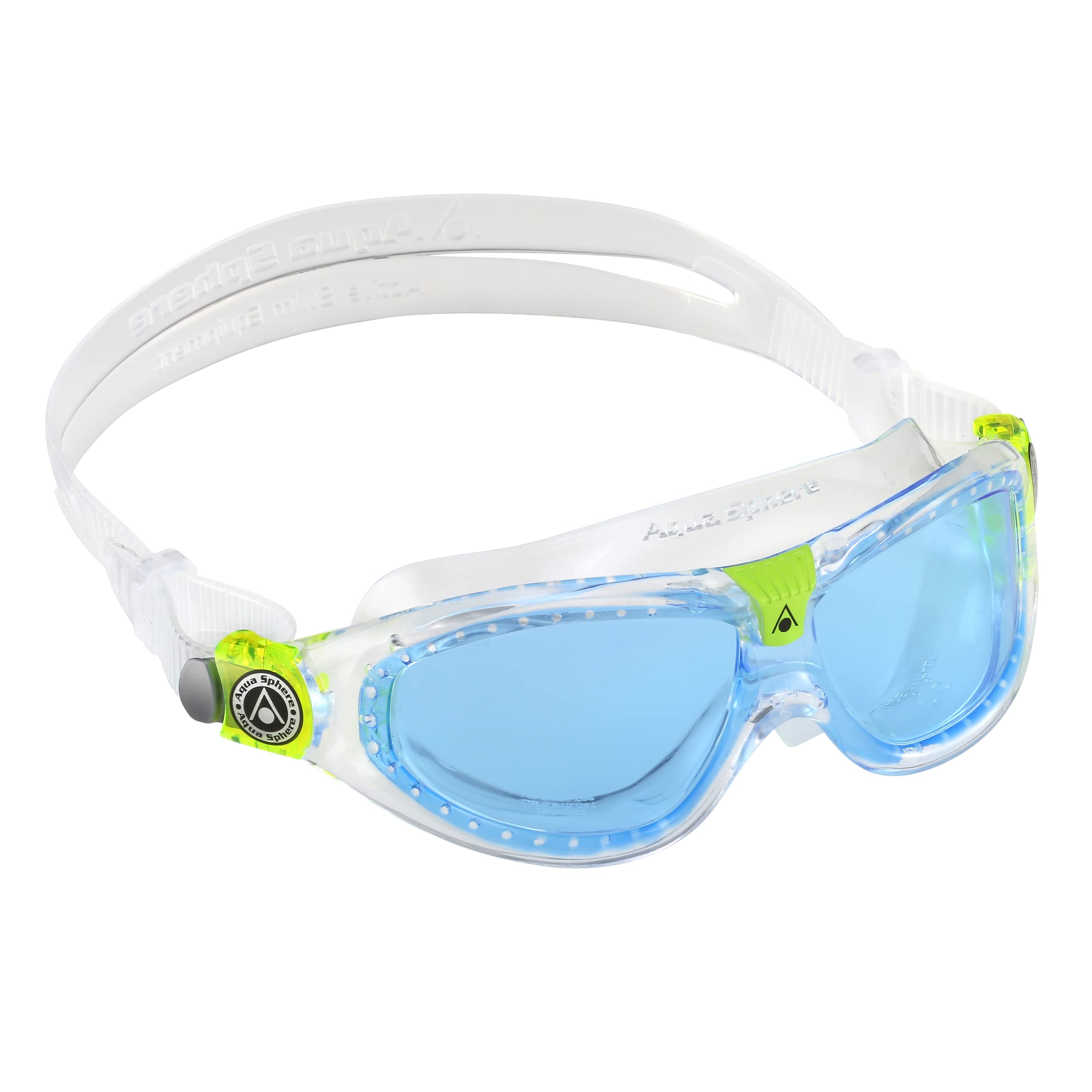 Aquasphere SEAL Kids (Ages 3+) Swim Goggles, Made in ITALY - Wide Vision, Comfort, E-Z Adjust, Anti Scratch & Fog, Leak Free