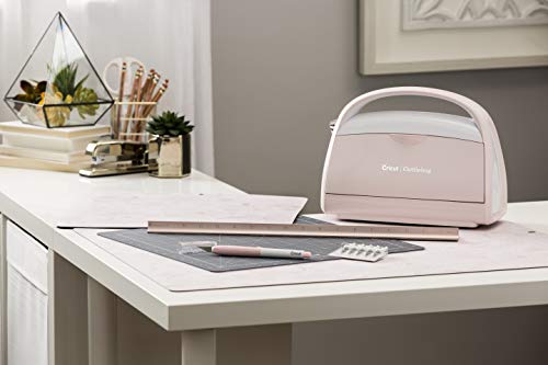 Cricut Metal Ruler - Safety Cutting Ruler for Use with Rotary Cutters, Cricut TrueControl knife, Xacto knife - Great For Quilting, Scrapbooking, Crafting and Paper Cutting - 18", [Rose]