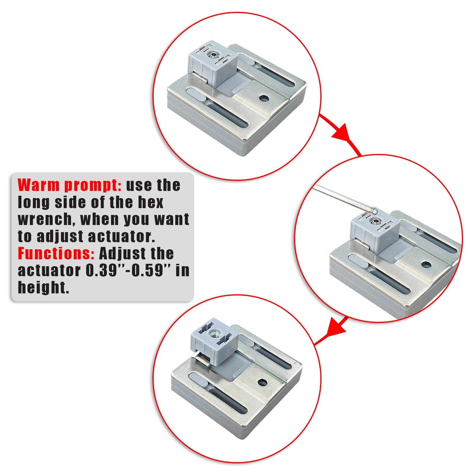 2PCS Stainless Steel Barn Door Soft Close Mechanism, Adjustable Tension Spring Buffer Damper, Hole-Free/Drilling Perfect for Silver Flat Track for Door Weight 77-132 Pounds with Actuator Spacers