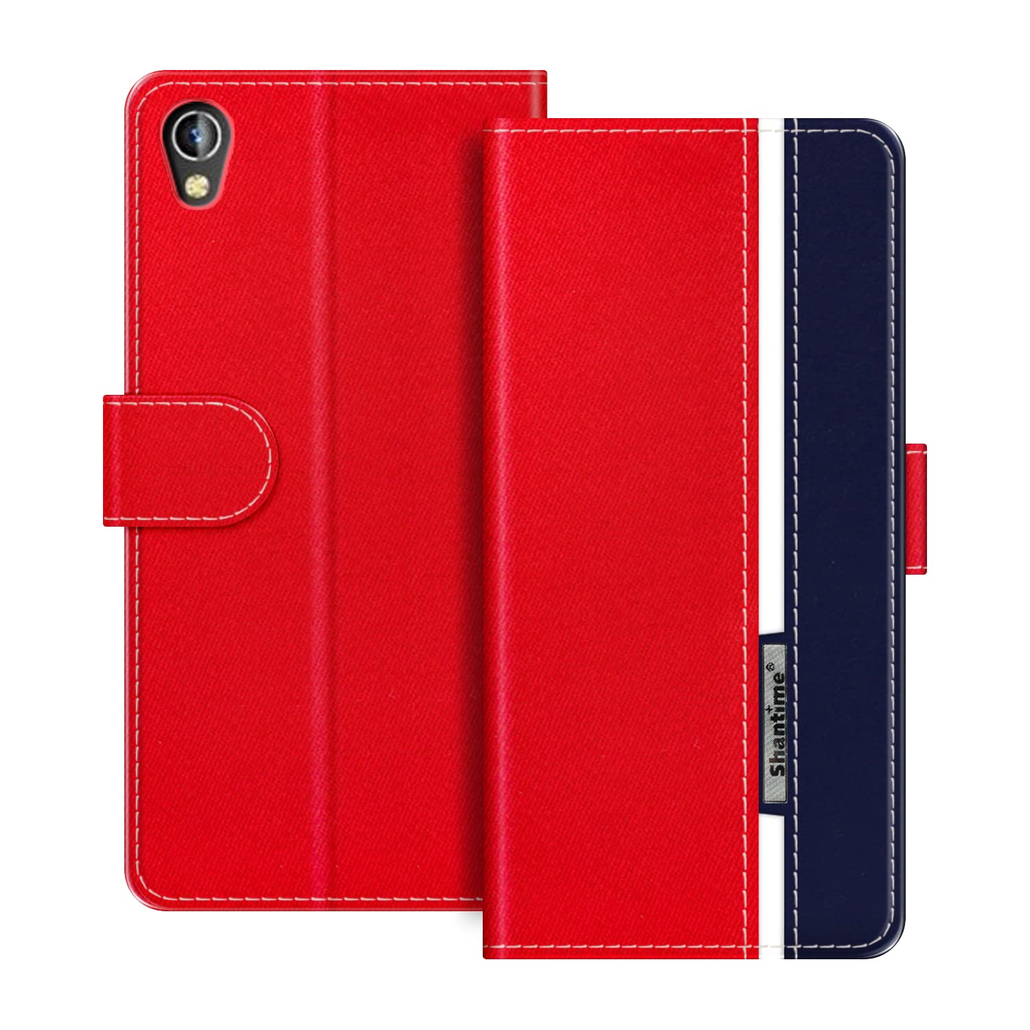 MILEGAO for Infinix Smart X5010 Flip Cover, Magnetic Buckle Multicolor Business PU Leather Phone Case with Card Slot, for Infinix Smart X5010 5 inches