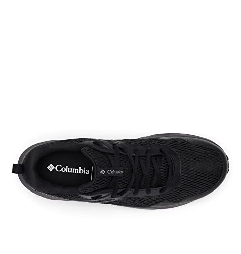 Columbia Men's Plateau Waterproof Hiking Shoe, Black/Steam, 10 Wide