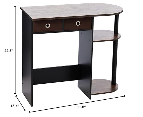 Furinno Laptop Desk/Table and 3-Tier End Table Bundle